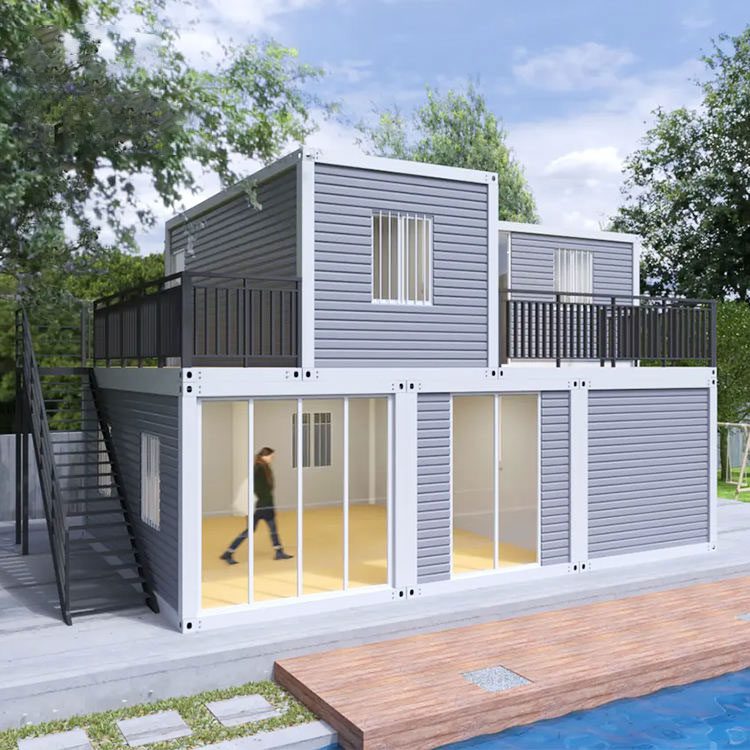 Modern Flat Pack Container House Readymade Container Office - HIG HOUSE