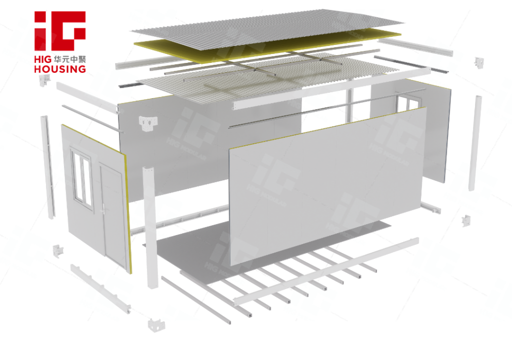 Quick-assemble detachable container houses - HIG HOUSE